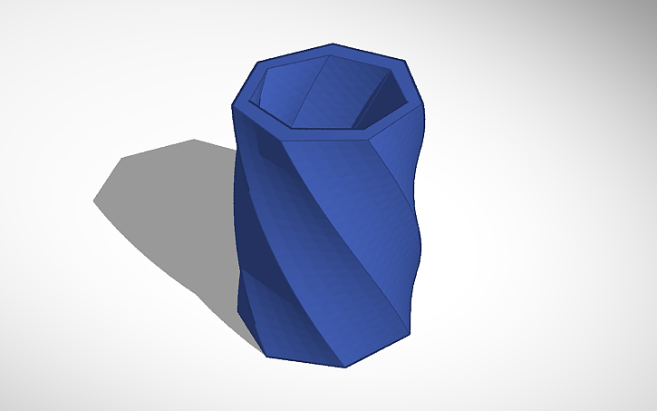 3D design vase - Tinkercad