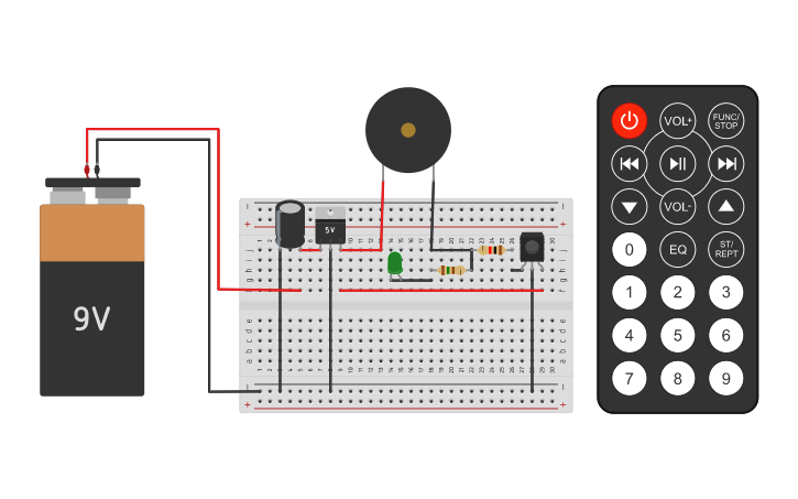 Circuit Design Ir Remote Tester Tinkercad