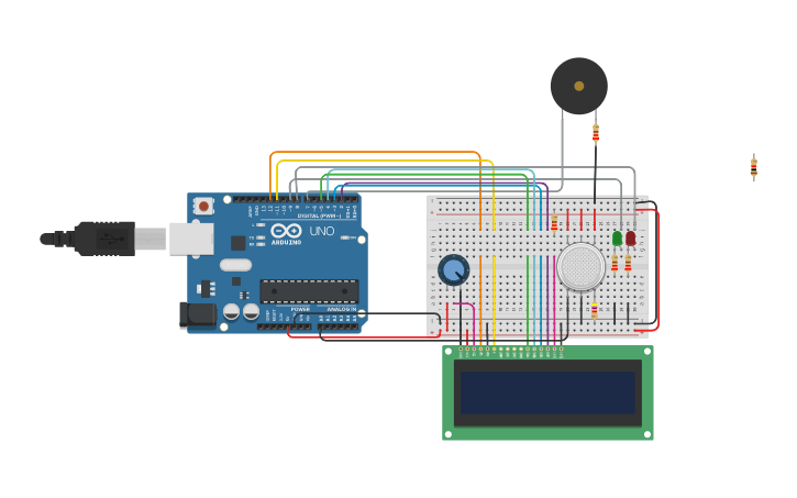Circuit design IOT TEST 2 | Tinkercad