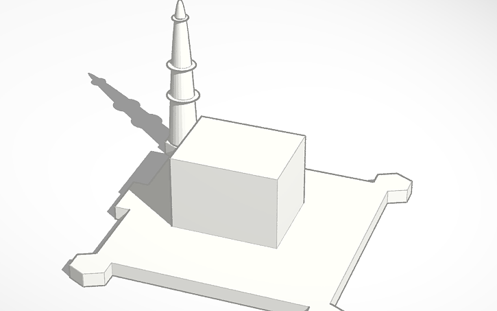 3D design Taj Mahal - Tinkercad
