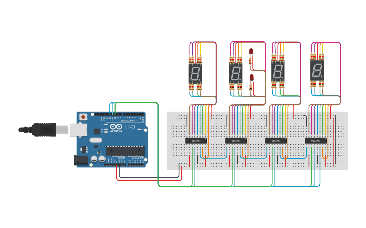 Circuit design R1 L12 Time - Tinkercad