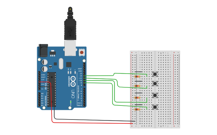 Circuit design ejercicio 2 - Tinkercad