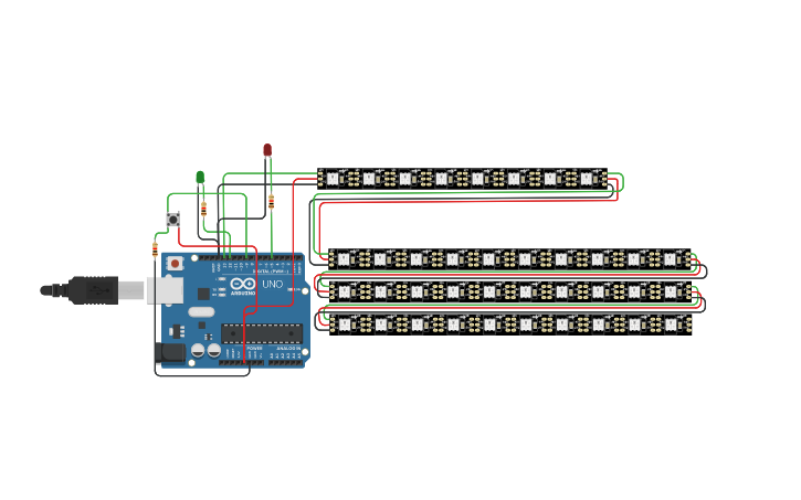 Circuit design neopixel | Tinkercad