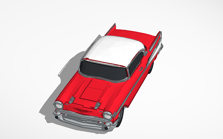 3D design 1957 Chevy Bel Air - Tinkercad