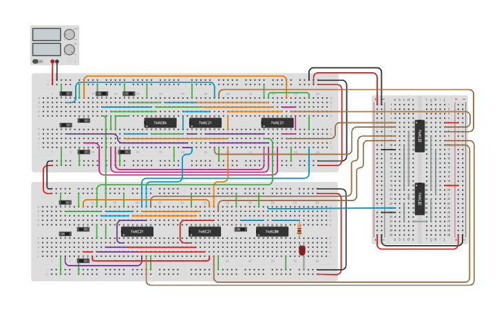Circuit design DC LAB3 C - Tinkercad