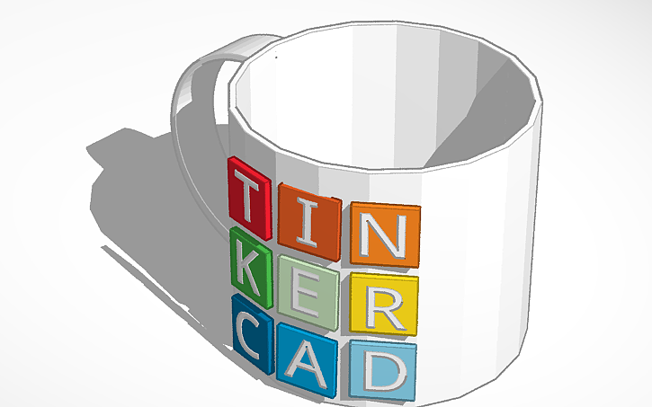 3D design Tinkercad cup - Tinkercad