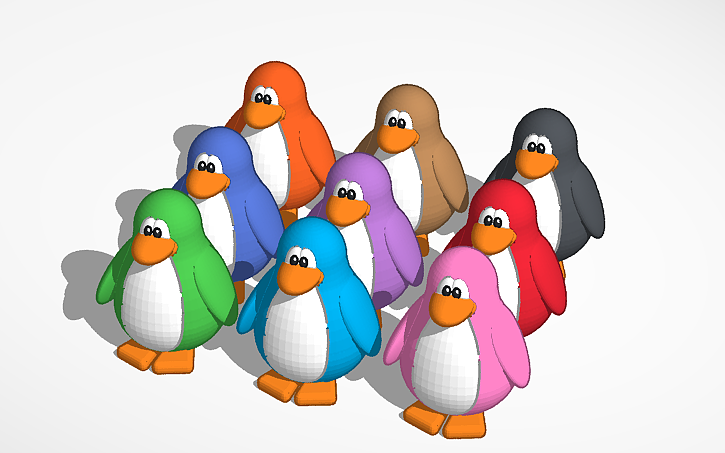 3D design Club Penguin - Tinkercad