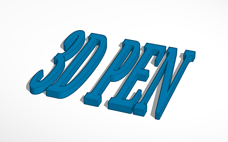 3D design 3D PEN - Tinkercad