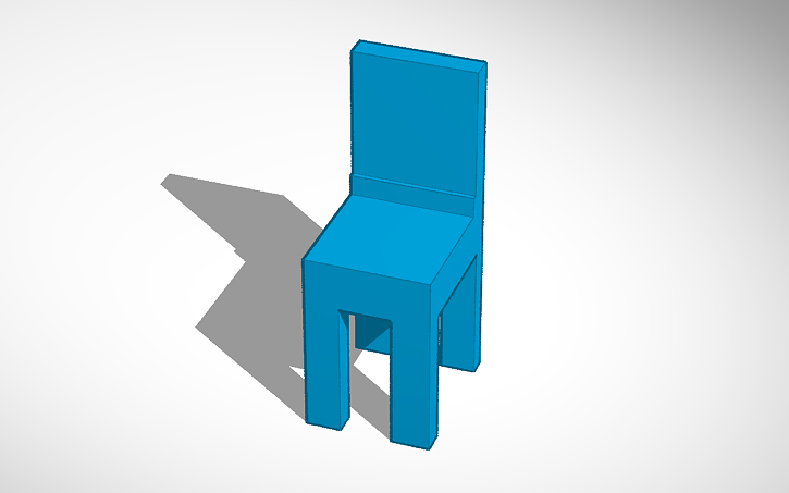 3D design Copy of chair | Tinkercad