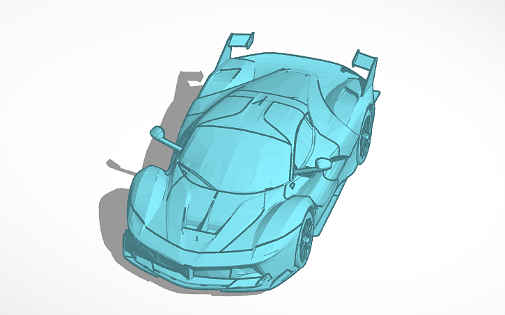 3D design sports car - Tinkercad