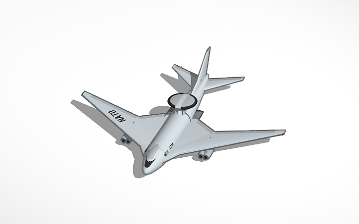 3D design S-322A NATO AWACS - Tinkercad