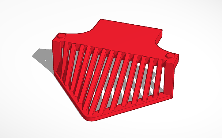 3D design locomotive Cattle guard/cowcatcher - Tinkercad
