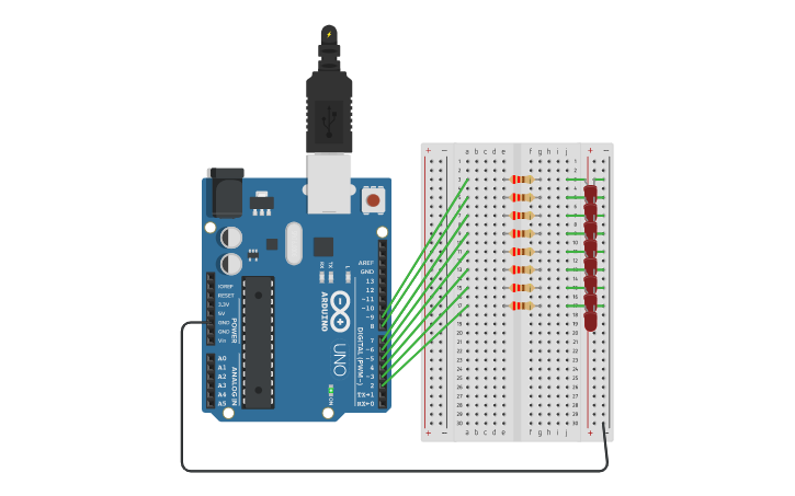 Circuit design Esercizio Numero 1 | Tinkercad