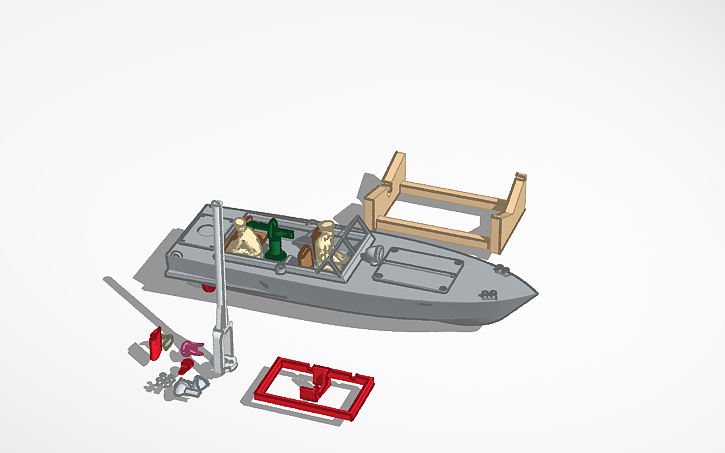 3D design RC Obrněný rychlý člun PG 117, Speed Boat Pg 117 semiscale ...