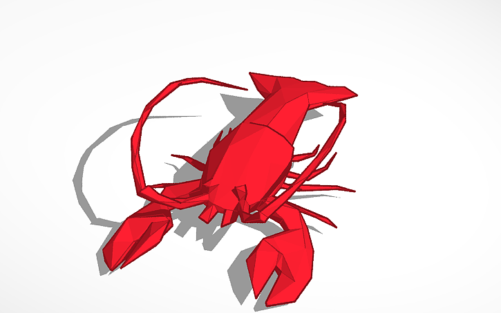 3D design Lobster - Tinkercad