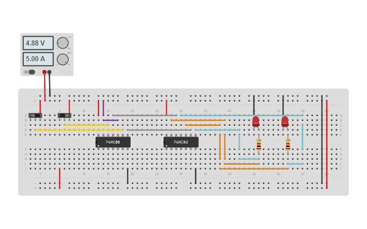 Circuit design gated latch using NOR gate | Tinkercad