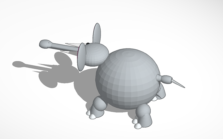 3d Design פיל Tinkercad