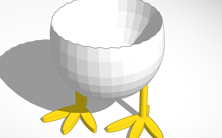 3D design egg holder - Tinkercad
