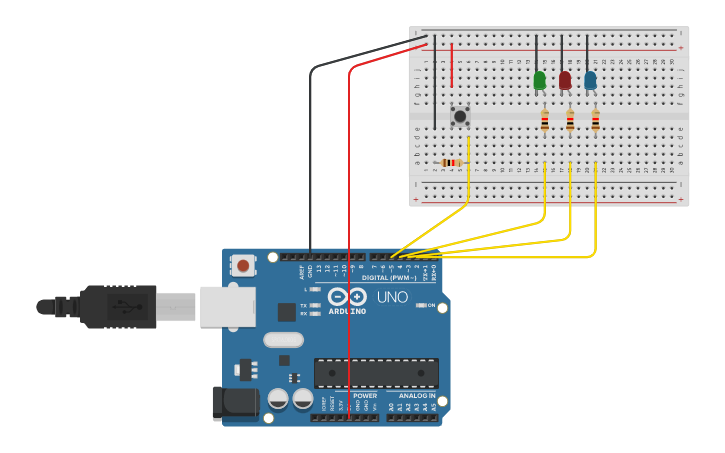 Circuit design Aula Prática 01 - Tinkercad