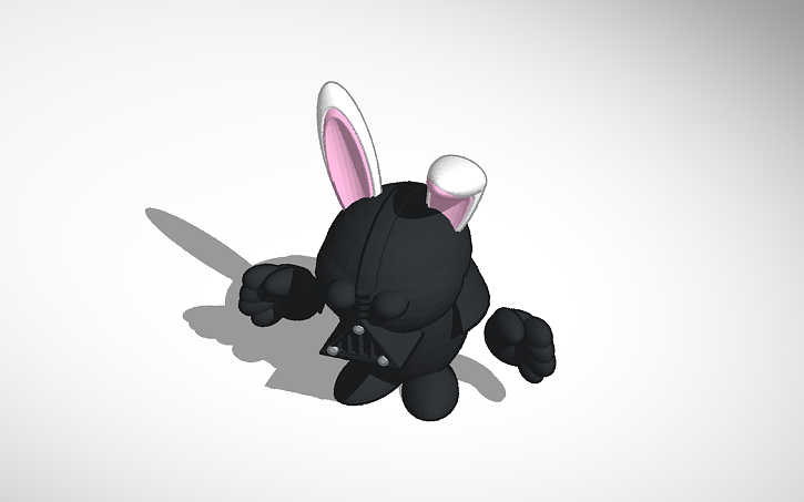 3D design Darth Bunny - Tinkercad