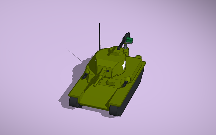 3D design M2 Light Tank - Tinkercad