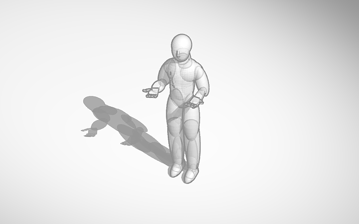 3D design Sim Lab crash test dummy - Tinkercad