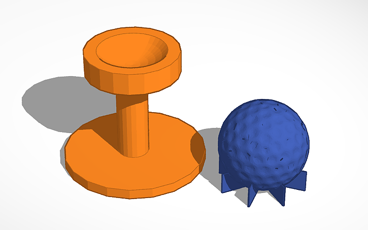 3D design golf - Tinkercad