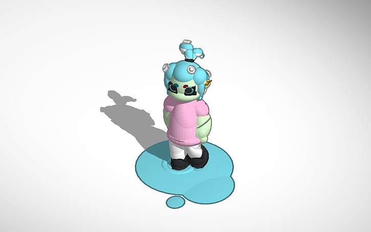 3D design Splatoon 2 Octoling Girl ( sanitized & cute outfit) | Tinkercad