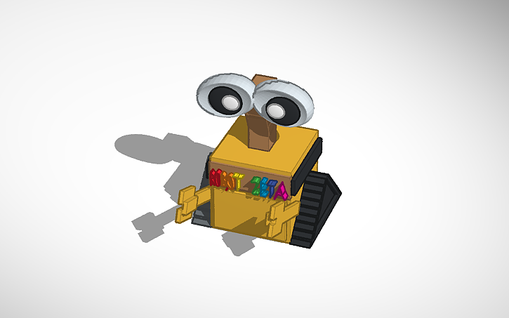 3D design Wall-E robot - Tinkercad