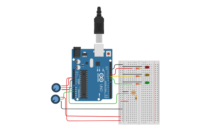Circuit design 17. Uso de Funciones - Tinkercad