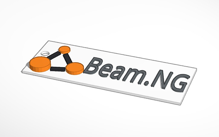 3D design Beam.NG Logo - Tinkercad