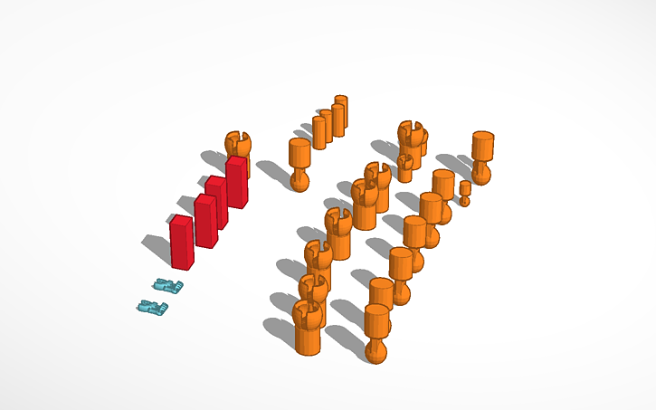 3D design action figure:arms and legs - Tinkercad