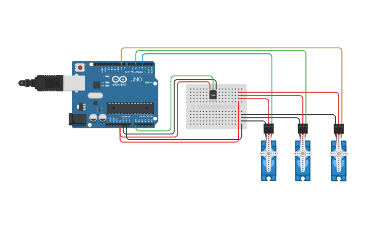 Circuit Design Tmp Servo Tinkercad