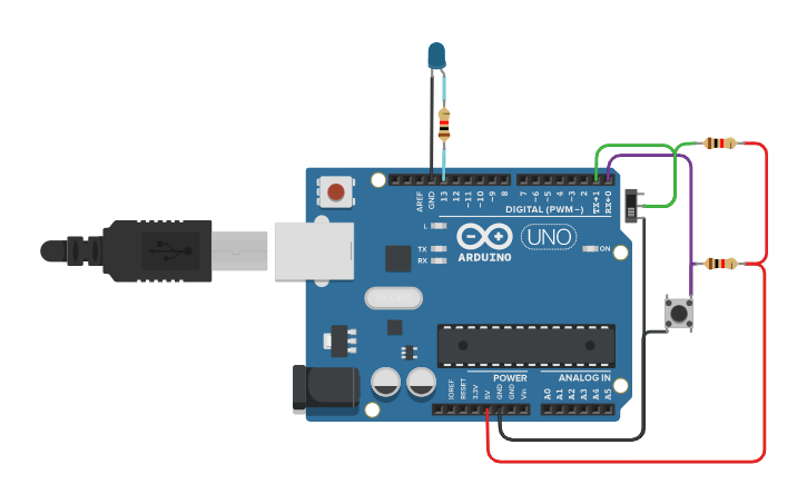 Circuit design Exer.: 1 (Tinkercad)- Lab. Hard. | Tinkercad