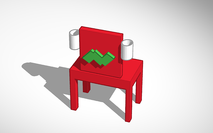 3D design makeup table - Tinkercad