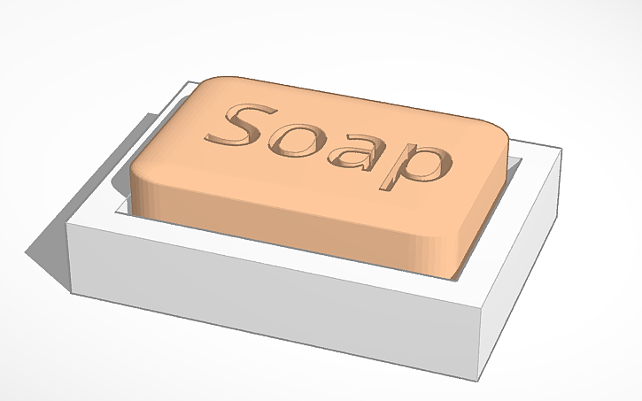 3D design Bar of soap - Tinkercad