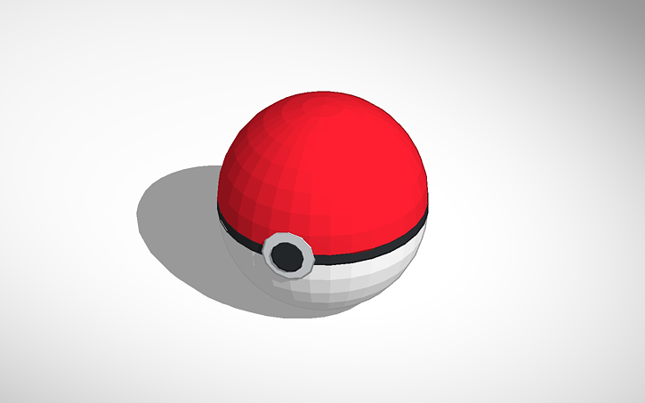 3D design Pokemon Ball | Tinkercad