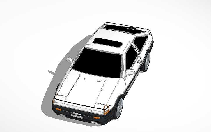 3D design Toyota AE86 (Detailed Scan) - Tinkercad