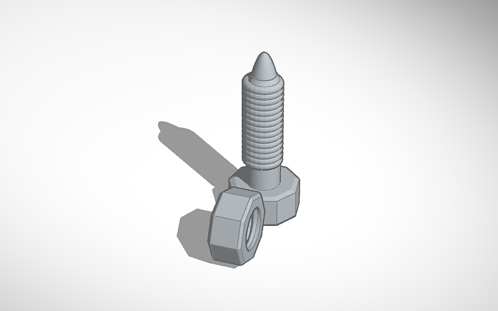 3D design tornillo - Tinkercad