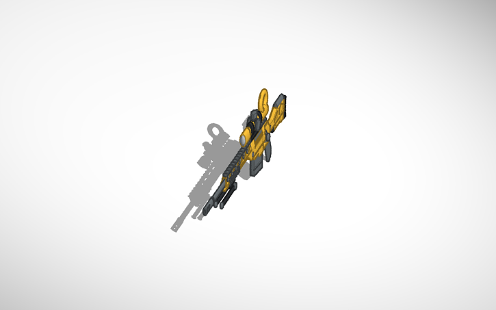 3D design sniper keychain | Tinkercad