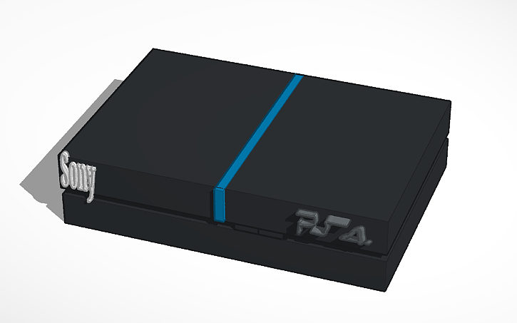 3D design playstation 4 | Tinkercad