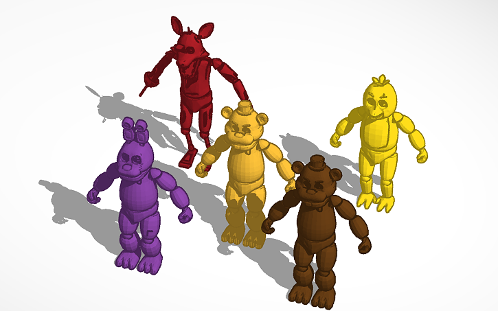 3D design FNaF 2.0 (They can walk and kill your night guard!) - Tinkercad
