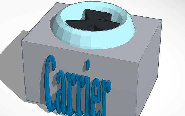 3D design air conditioning unit - Tinkercad