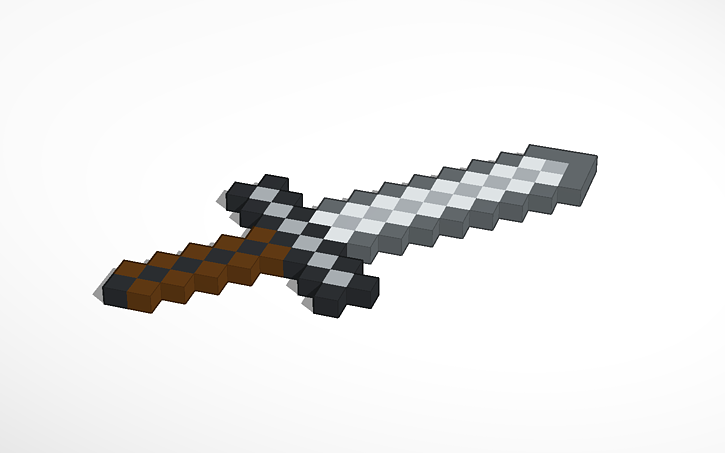 3D design Minecraft Sword | Tinkercad