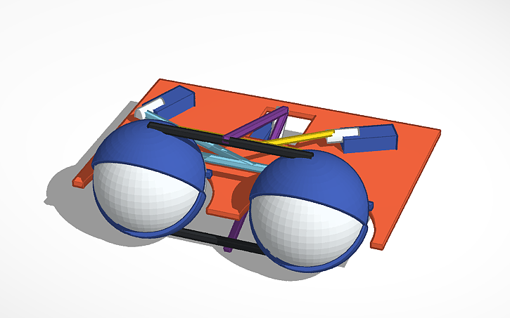 3D design Olhos Animatronic - 2.5 | Tinkercad