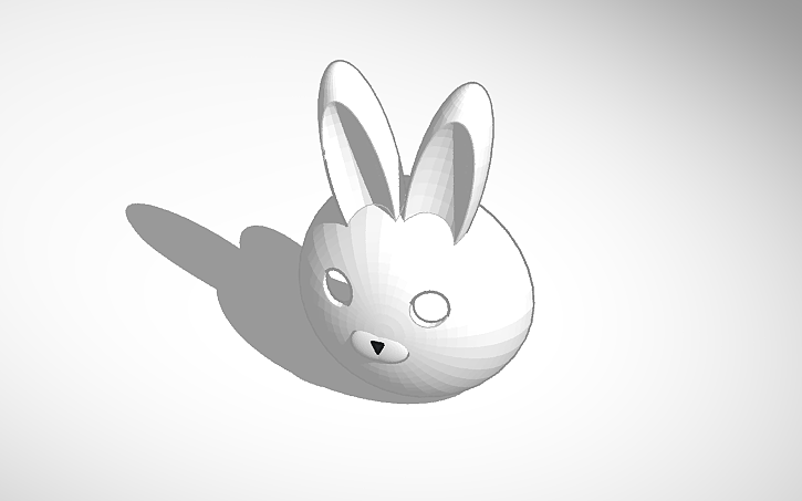 3D design Rabbit mask from Tokyo Ghoul (IDK what happen to nose ...