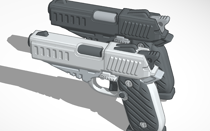 3D design S-9CP-X1A "Shrike-9" Compact Pistol - Tinkercad