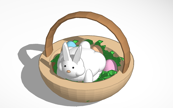 3D design Easter Bunny - Tinkercad