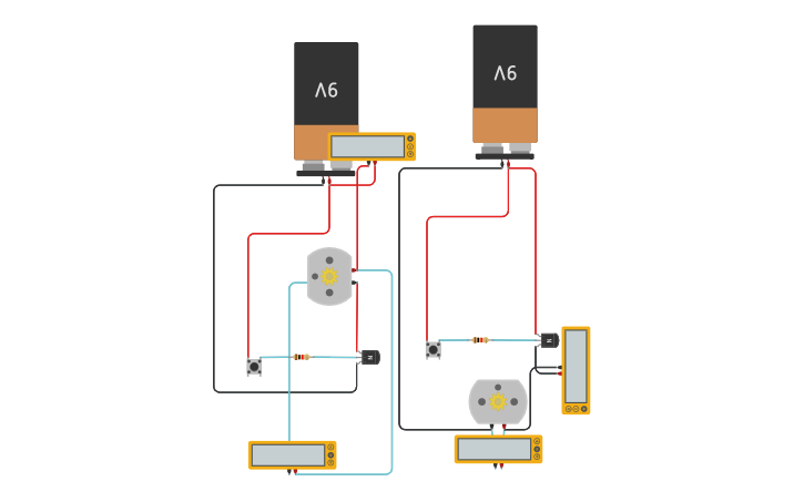 Circuit design low side driver dan high side driver | Tinkercad