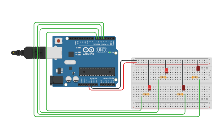 Circuit design practica 1 | Tinkercad